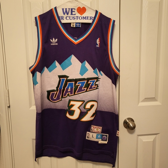adidas | Shirts | Vintage Karl Malone Utah Jazz 32 | Poshmark